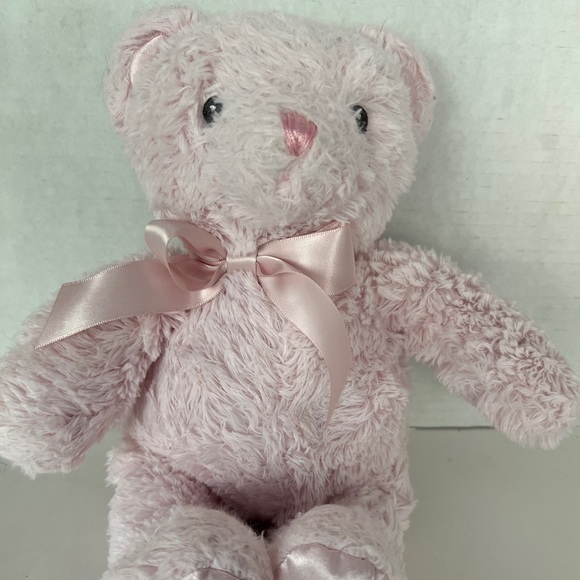 Toys | Bearington Baby My First Teddy Bear Pink Small 11 Plush Ribbon ...